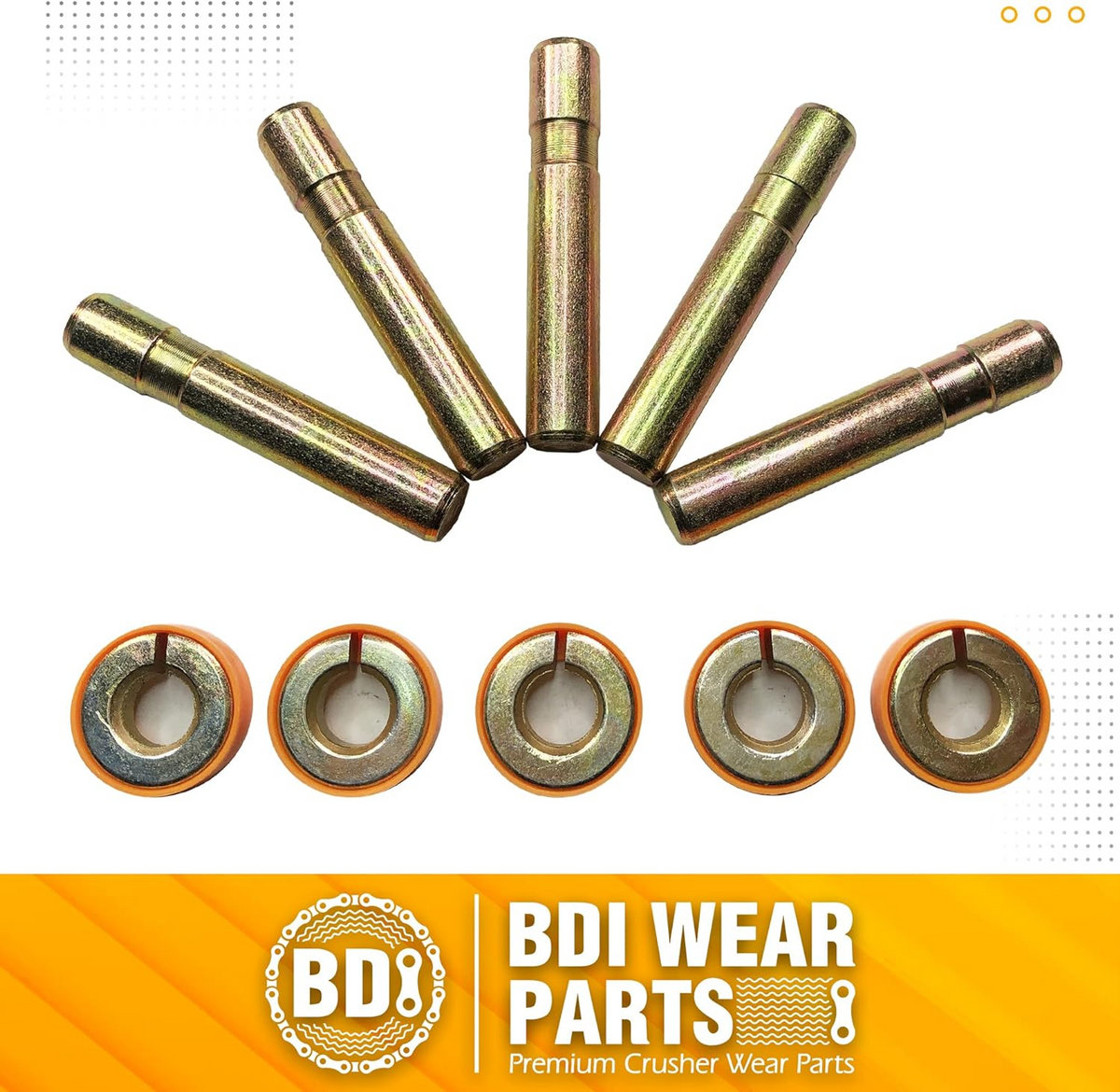 BDI Wear Parts Bucket Teeth Pins 8E6258 8E6259 Retainer Fits CAT J250
