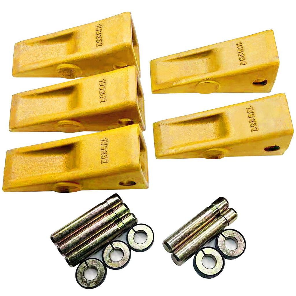 5 - CAT Style Backhoe/Loader Bucket Dirt Teeth w pins & retainers - 1U ...