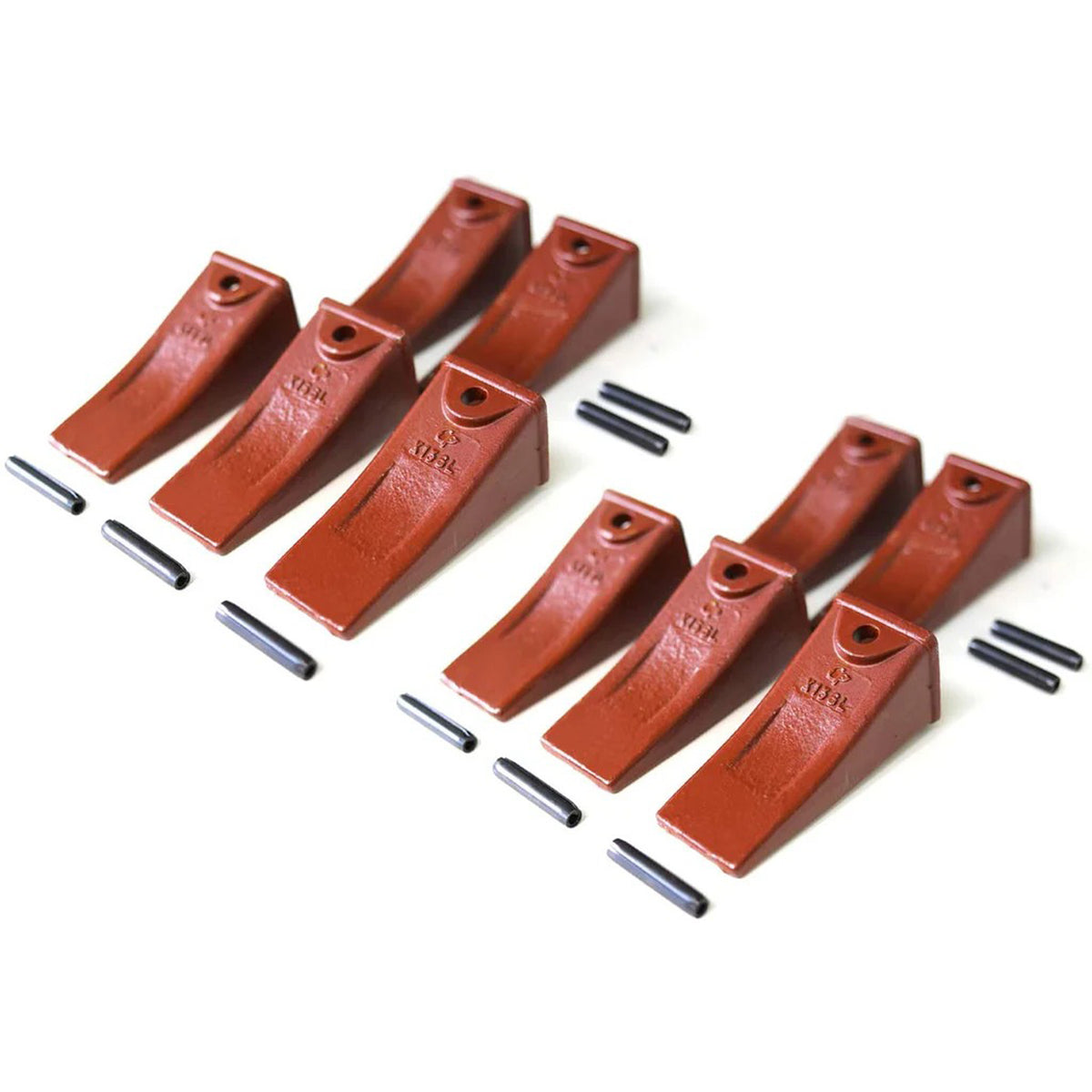 10 Pack X156L Dirt Teeth Hensley Style Bucket Teeth/Tooth &10 P156L Ro ...