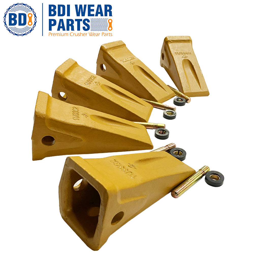 BDI Wear Parts 1U3302 CAT Caterpillar Style 5 Pack Long Tip Bucket Tee
