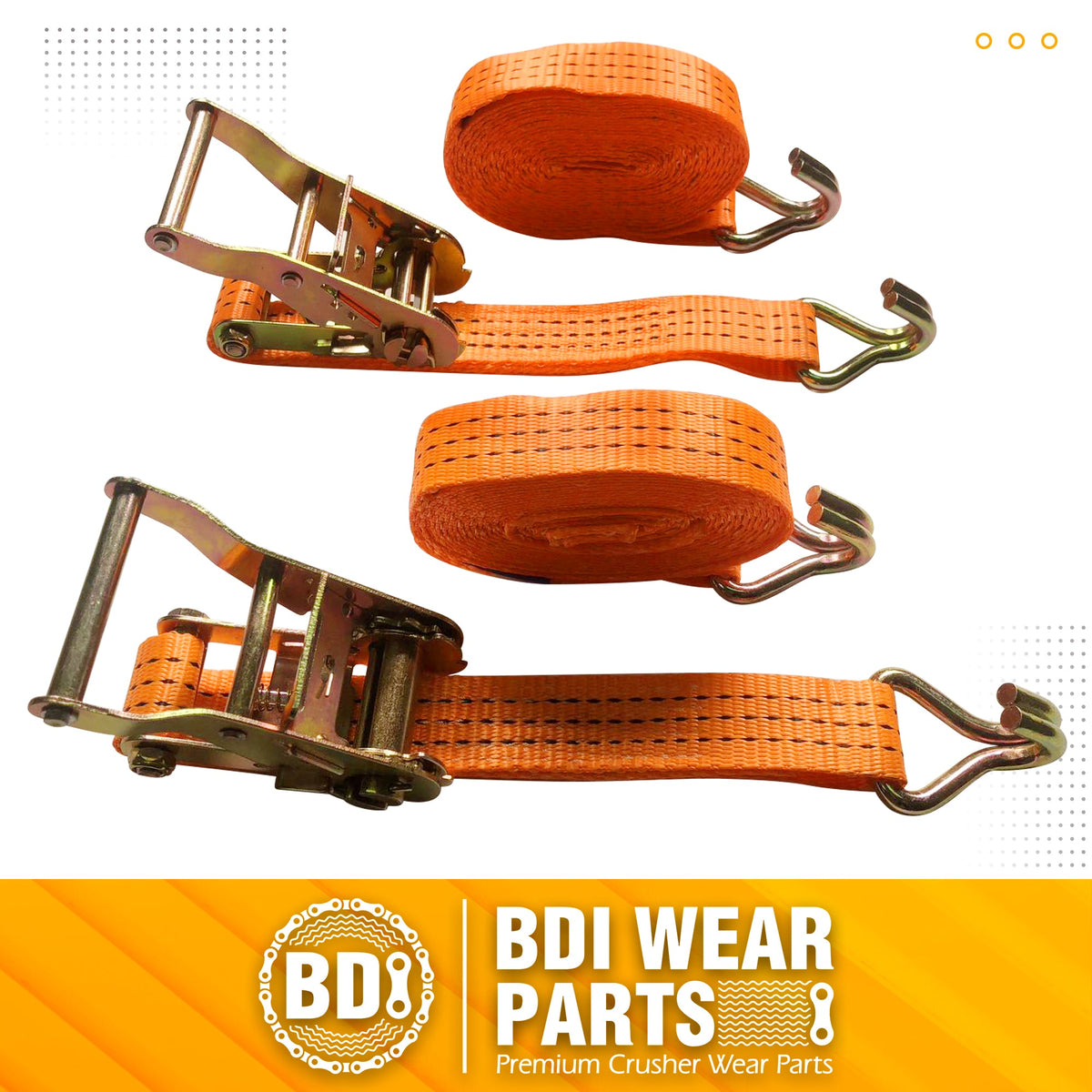 1.5" x9.5' Ratchet Straps Tie Down 4000LBS Break Strength, 1300 LBS Wo ...