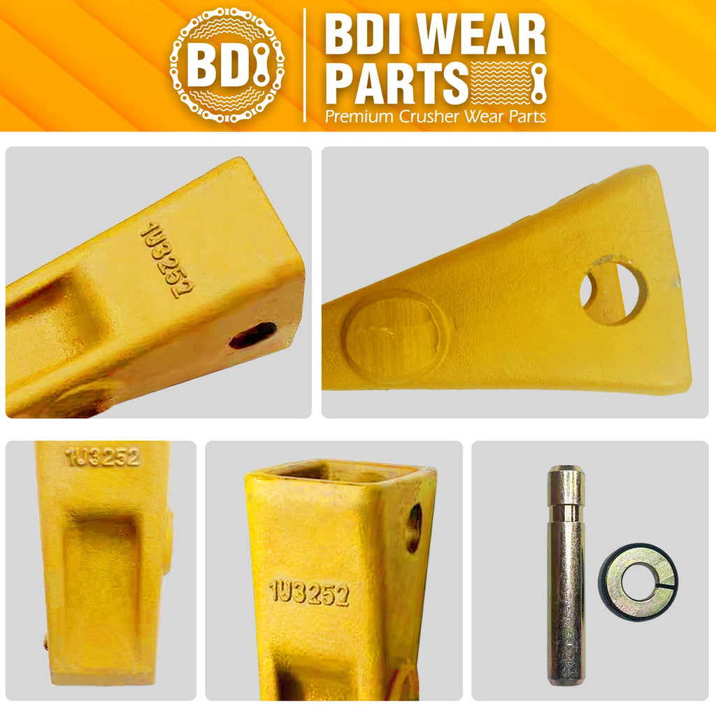 5 - CAT Style Backhoe/Loader Bucket Dirt Teeth w pins & retainers - 1U ...