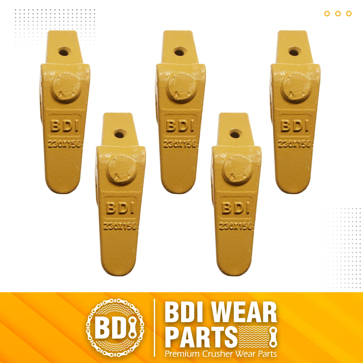 BDI Wear Parts Assembly 230X156 Backhoe Shank / X156S Bucket Teeth / P