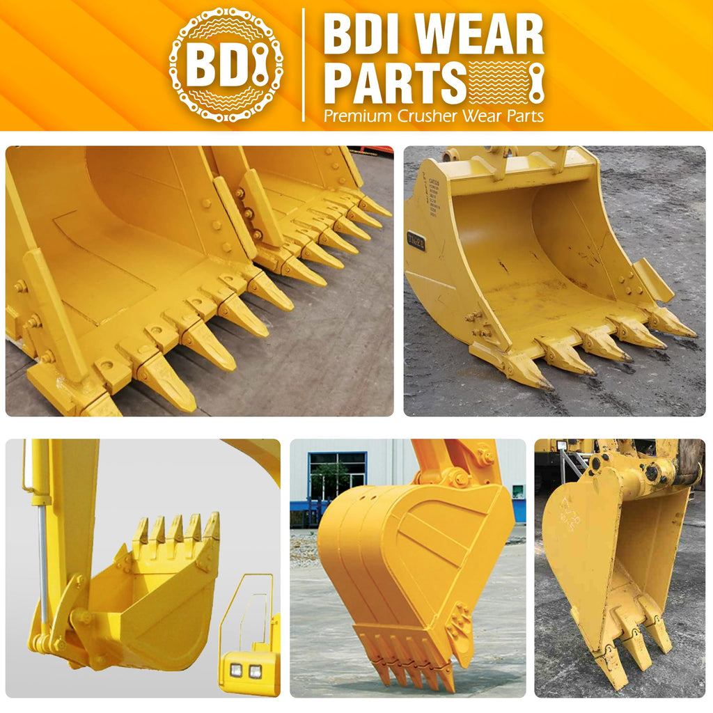 5 - CAT Style Backhoe/Loader Bucket Dirt Teeth w pins & retainers - 1U ...